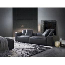 JVmoebel 3-Sitzer Schwarzer Dreisitzer Couch Polster Design Sofa 3er Sitz Zimmer Möbel