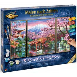 Schipper Malen nach Zahlen Master Class Triptychon 50x80cm Kirschblüte in Japan 609260751