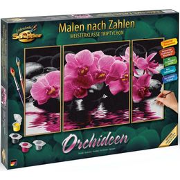 Schipper Malen nach Zahlen Master Triptychon 50x80cm Orchideen 609260603