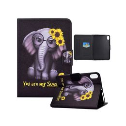 Wigento Tablet-Hülle Für Apple iPad 10.9 2022 10. Generation Kunstleder Tablet Cover Tasche Motiv 16 Hülle Case Etuis