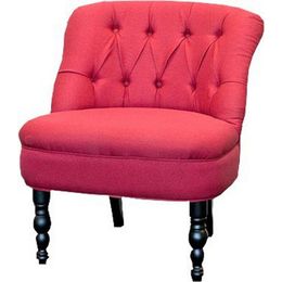 Casa Padrino Besucherstuhl Luxus Barock Salon Stuhl Paris Rot aus der Luxus Kollektion von