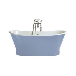 Casa Padrino Badewanne Luxus Gusseisen Badewanne Hellblau / Weiß 170 x 68 x H. 69.5 cm