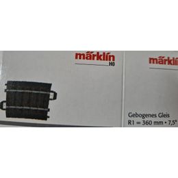 Märklin Märklin Modelleisenbahn-Prellbock Märklin H0 24107 Ggebogenes C-Gleis Radius 360 mm 7