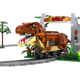 CaDA Konstruktionsspielsteine Dinosaurier Zug (1039 Teile)