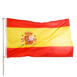 PHENO FLAGS Flagge Recycelte Premium Spanien Flagge 90 x 150 cm Spanische Fahne (Hissflagge für Fahnenmast)