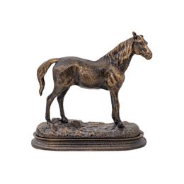 aubaho Dekofigur Pferd Skulptur Figur Tier Eisen Dekoration Antik-Stil 21cm