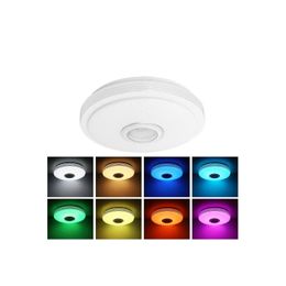 BlingBin LED Deckenleuchte RGB mit Bluetooth Lautsprecher 36W Dimmbar Deckenlampe
