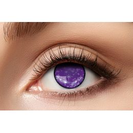 Eyecatcher Farblinsen Galaxy Kontaktlinsen. Lila Farblinsen Galaxis