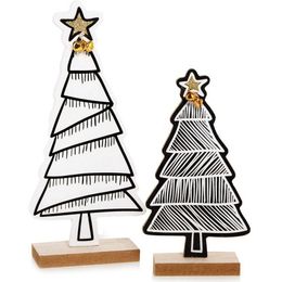 Logbuch-Verlag Weihnachtsfigur 2 Weihnachtsbaum Figuren aus Holz