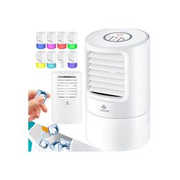 Kesser Luftreiniger, 4in1 Mobile Klimaanlage Mini Klimagerät mit Farben LED