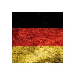 Wallario Memoboard Verwitterte Deutschland-Fahne in schwarz rot gold