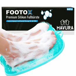 MAVURA Fußbürste FOOTOX Silikon Fußwaschbürste Duschmatte Fuß Massage Bürste