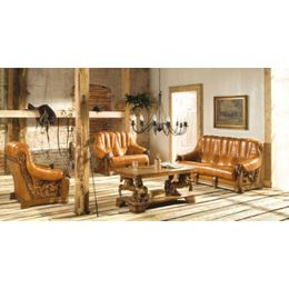 JVmoebel 2-Sitzer Moderner Brauner Luxus Leder 2-Sitzer Klassischer Stil Stilvoll Möbel