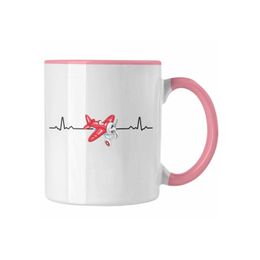 Trendation Tasse Pilot Tasse Herzschlag Geschenk Bester pilot Sprüche