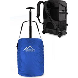 Normani Reisetasche Rucksack mit Trolleyfunktion 37 L und Regenüberzug