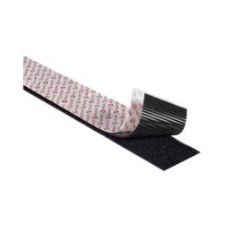Velcro Kabelbinder Klettband Extra Stark Selbstklebend Haken & Flausch 50mm x 2.5m Schwarz