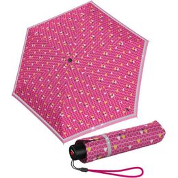 Knirps® Taschenregenschirm Kinderschirm Rookie reflective mit Reflexborte
