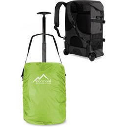 Normani Reisetasche Rucksack mit Trolleyfunktion 37 L und Regenüberzug