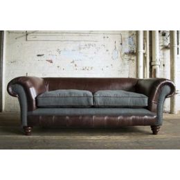 JVmoebel 3-Sitzer Cheserfield Samt Sofa 3 Sitzer Designer Couchen Couch Textil Stoff