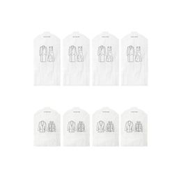 KIKKERLAND Kleidersack Kleiderhülle Schutzhülle Kleiderschutz Kleiderschutzhüllen (8 St) Kunststoff 2 Größen Mit Bügelöffnung