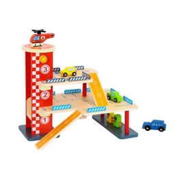 Tooky Toy Spiel-Parkgarage Holz-Parkhaus TL698