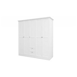 Finori Drehtürenschrank 002269 LANDWOOD 19 Kleiderschrank Stauraumschrank weiss ca. 187 cm