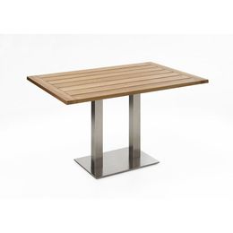 Niehoff GARDEN Gartentisch Niehoff Bistro Tisch Edelstahl Teak 68x68