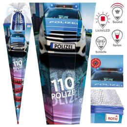 Roth Schultüte Exklusiv Set 85 cm Polizei LED Licht Sound mit Schleife