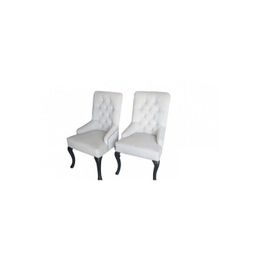 JVmoebel Stuhl Design Stühle Chesterfield Stuhl Polster Gruppe 6xSet Neu Textil
