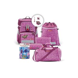 Step By Step Schulranzen SPACE Aktions-Set „Butterfly Lina“ 7 Teile (5-teilig