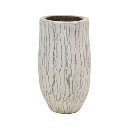 Oriental Galerie Dekofigur Holz Vase Blumenkübel whitewash 40 x 20 cm Nr.4 (1 St)