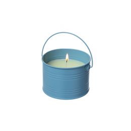 MARELIDA Outdoorkerze Duftkerze Citronella Echtwachskerze im blauen Metalleimer Outdoorkerze (1-tlg)