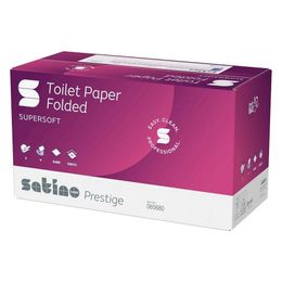 Satino prestige Toilettenpapier Satino by wepa Einzelblatt-Toilettenpapier prestige 2-lagig