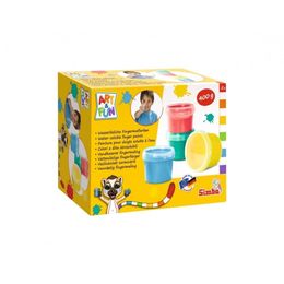 Simba Fingerfarbe Spielzeug Malen ART & FUN Fingermalfarbe 4x 100g 106334639