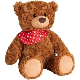 BRUBAKER Kuscheltier Teddy Plüschbär mit Anker Halstuch Blau oder Rot (1-St)