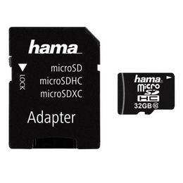 Hama microSDHC 32GB Class 10 + Adapter / Mobile (00108086) Speicherkarte