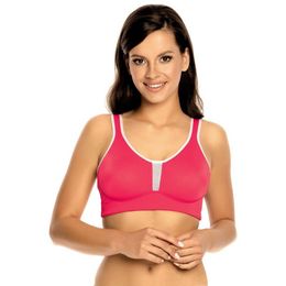 Viania Sport-BH 101470 (1-tlg) CoolQuick-Spezialfaser atmungsaktiv feuchtigkeitsregulierend starker Halt High Function Farbe Paradise Pink