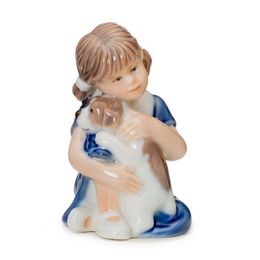 Royal Copenhagen Dekofigur Royal Copenhagen Kinder Figur 'Elsa mit kleinem Hund'