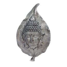 Arnusa Wanddekoobjekt Buddha Dekofigur zum Hängen Gartendekoration 59 x 35 cm