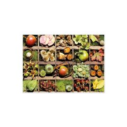 Platzset, Artipics Tischsets Herbstkästchen Abwaschbar Kunststoff 4 Stück