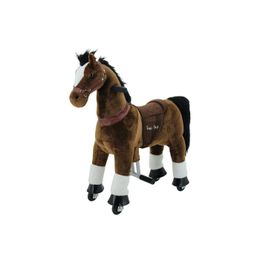 Sweety-Toys Reittier Sweety Toys 7271 Reittier Pferd CHOCOLATE auf Rollen für 3 bis 6 Jahre- RIDING ANIMAL