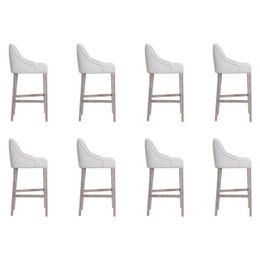JVmoebel Hochstuhl Design Barhocker 8x Stuhl Hocker Tresen Bar Set Stühle Komplett
