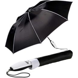 Impliva Taschenregenschirm Falconetti Auf-Automatik farblich passender Griff