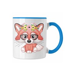 Trendation Tasse Süße Fuchs Grafik Tasse Geschenk Fuchs-Liebhaber Rothaarige Geschenkde