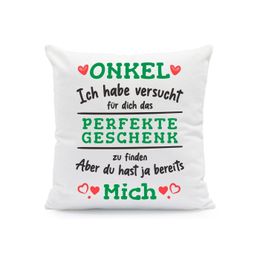 GRAVURZEILE Zierkissen mit Spruch