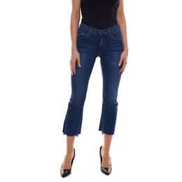 Pepe Jeans Regular-fit-Jeans Pepe Jeans Victoria Ruffles Slim Fit Jeans coole Mid Rise Hose für Damen Freizeit-Hose Blau