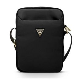 Guess Tablet-Mappe Guess Universal Handtasche für Tablets Schwarz Nylon Triangle Logo Collection