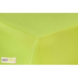 First-Tex Tischdecke, First-Tex Gartentischdecke uni 160 cm rund in hellgrün mit gerader Saumkante