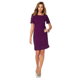 YESET Minikleid Damen Kleid Dress Webkleid kurzarm Mini Minikleid violett Gr. 34 376428