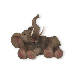 colourliving Tierfigur Elefanten Figur liegend Dekoelefant Elefant Deko